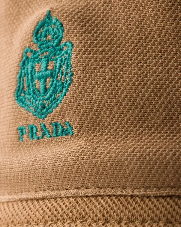 Prada Piqué Bucket Hat - Neutral