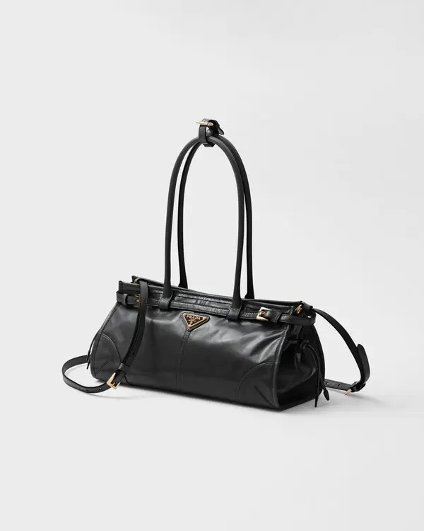 Prada Leather Handbag - Black