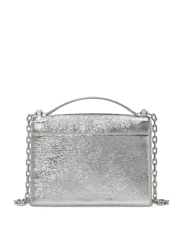 Kate Spade New York Metallic Leather Crossbody - Silver