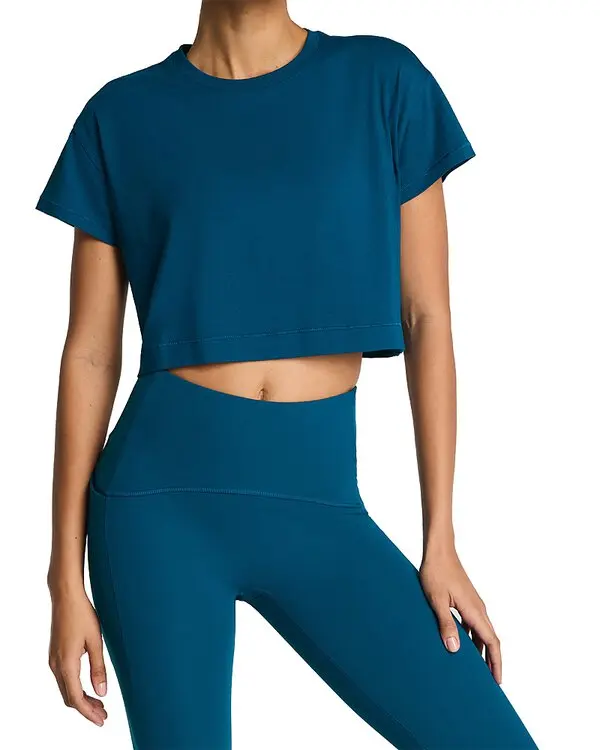 Spanx Cropped Tee - Deep Cove