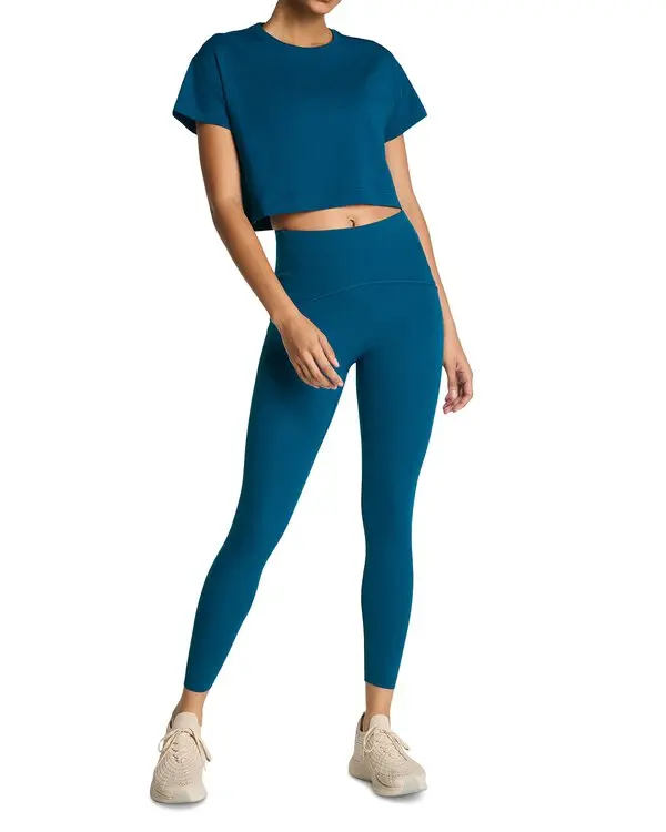 Spanx Cropped Tee - Deep Cove