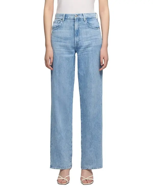 7 For All Mankind High-rise Stovepipe Straight Jeans