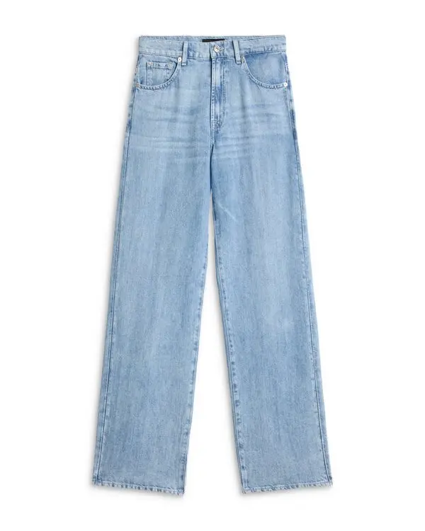 7 For All Mankind High-rise Stovepipe Straight Jeans