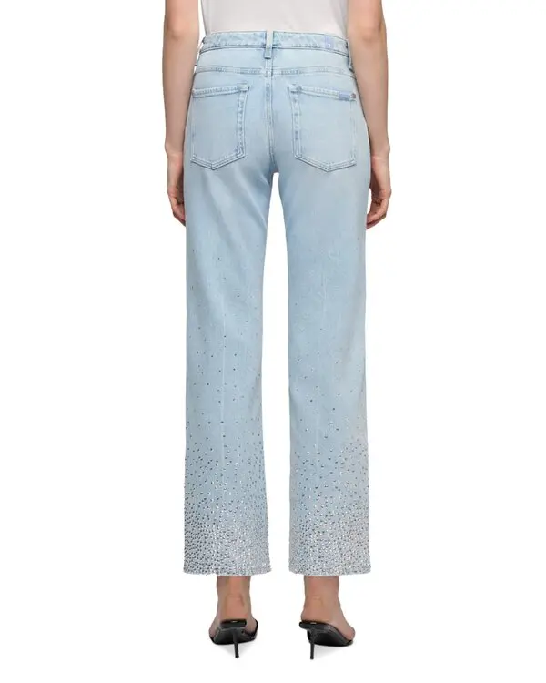 7 For All Mankind Calie Mid-rise Straight Ankle Jeans