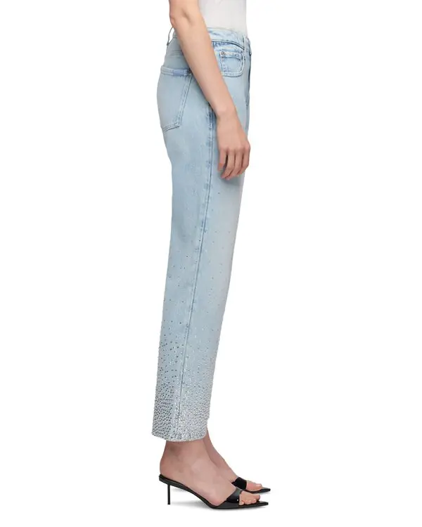 7 For All Mankind Calie Mid-rise Straight Ankle Jeans