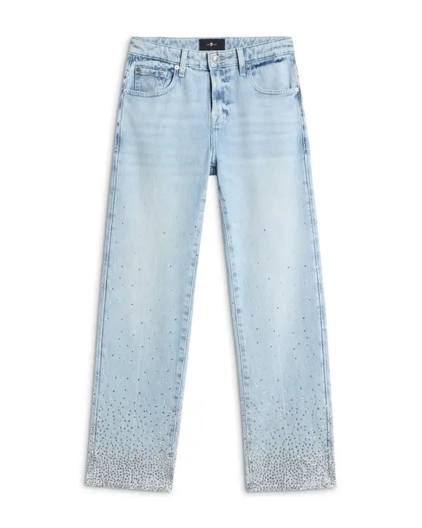 7 For All Mankind Calie Mid-rise Straight Ankle Jeans