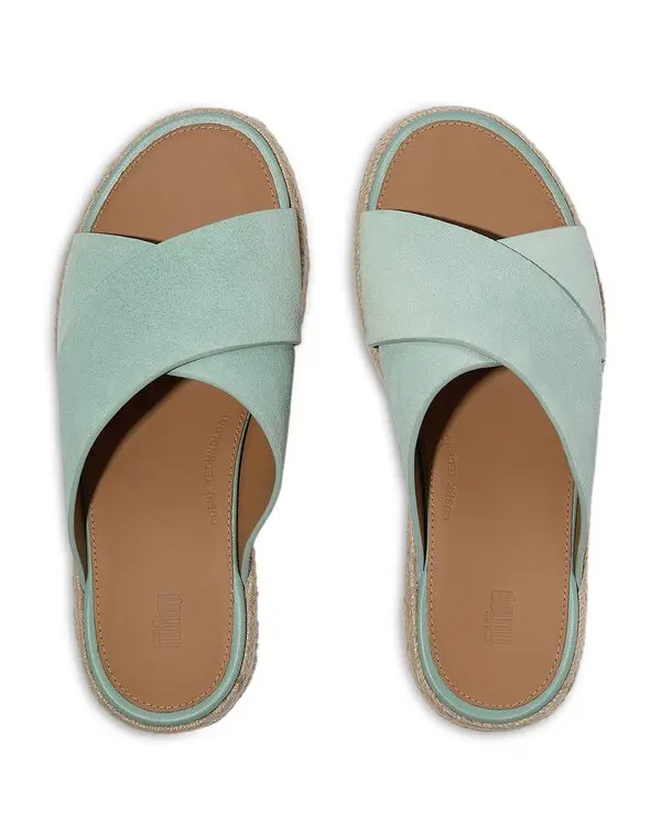 Fitflop Suede Espadrille Platform Sandals