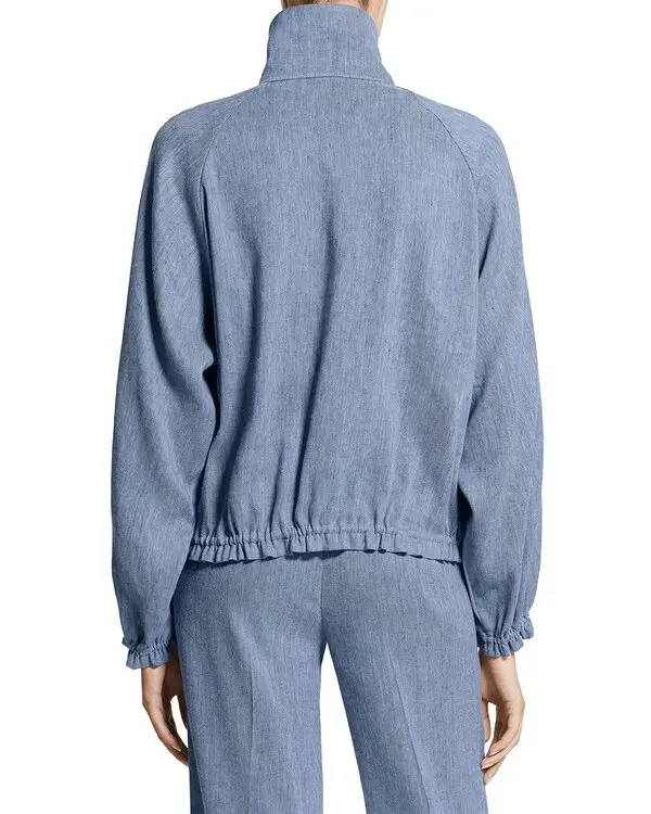 Theory Ruffled Denim Jacket