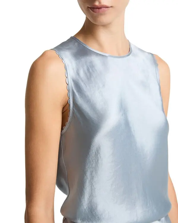 Vince Scallop Trim Top