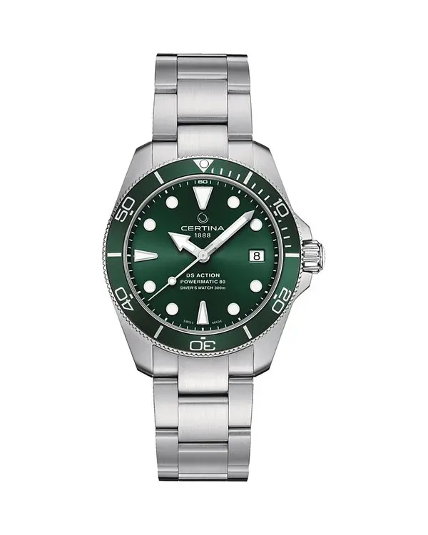CERTINA Ds Action Diver 38mm Watch - Green