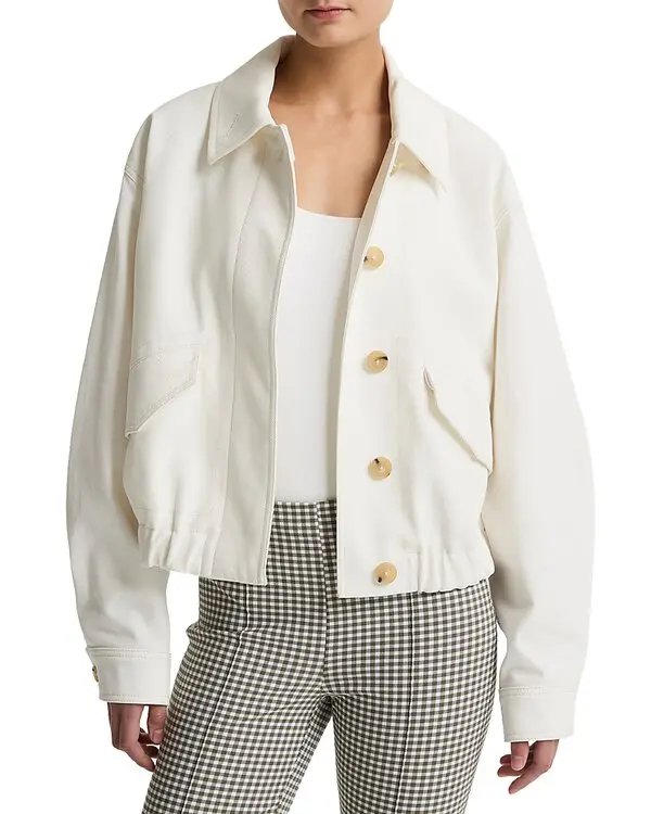 Vince Bomber Jacket - Chalk