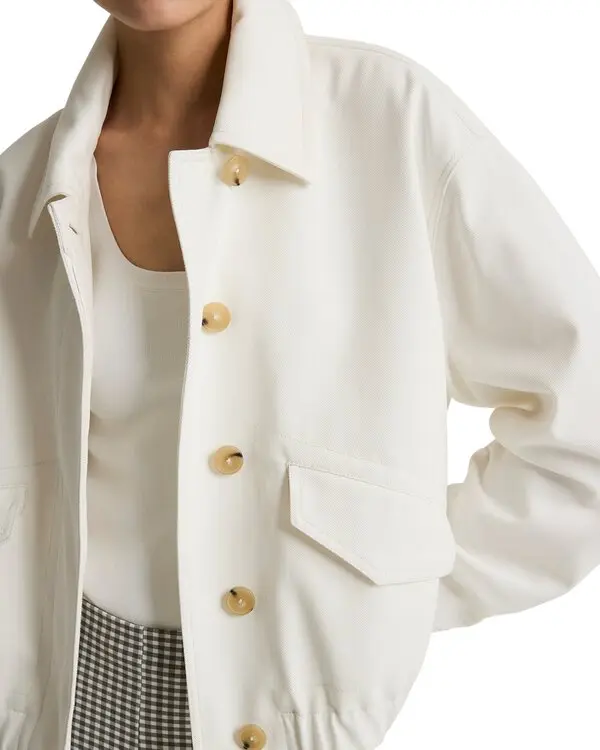 Vince Bomber Jacket - Chalk