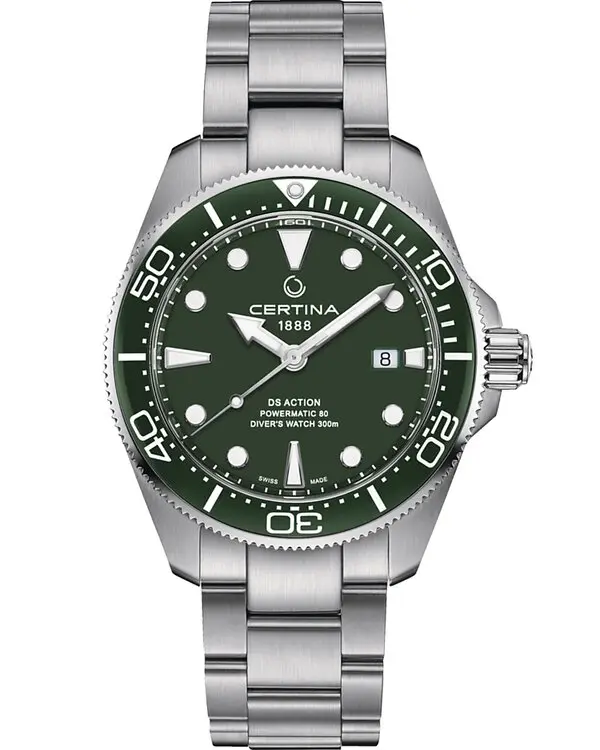 CERTINA Ds Action Diver 43mm Watch - Green