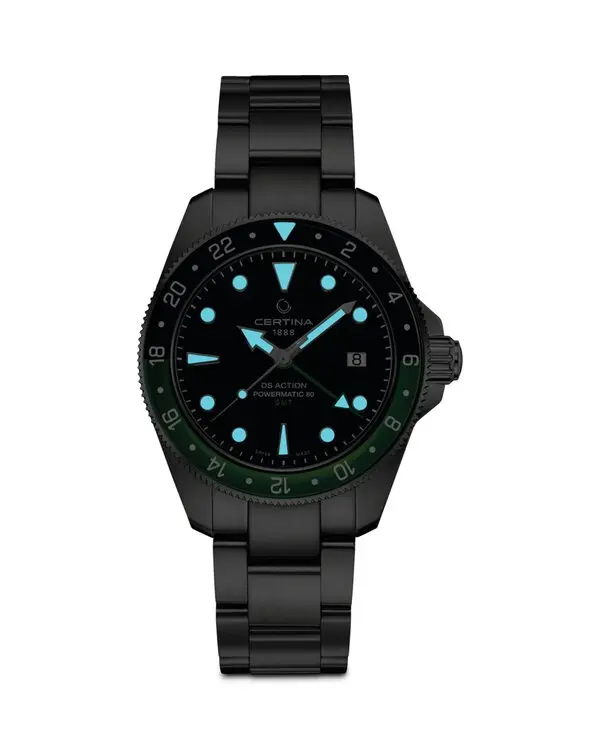 CERTINA Ds Action Gmt Watch 41mm - Black