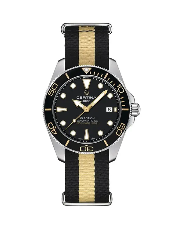 CERTINA Ds Action Diver 41mm Watch - Black