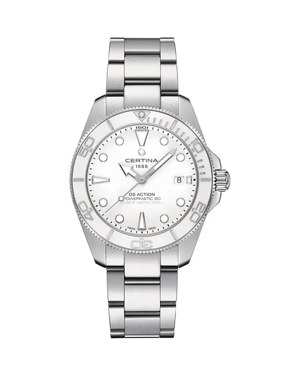 CERTINA Ds Action Diver Watch, 41mm - White