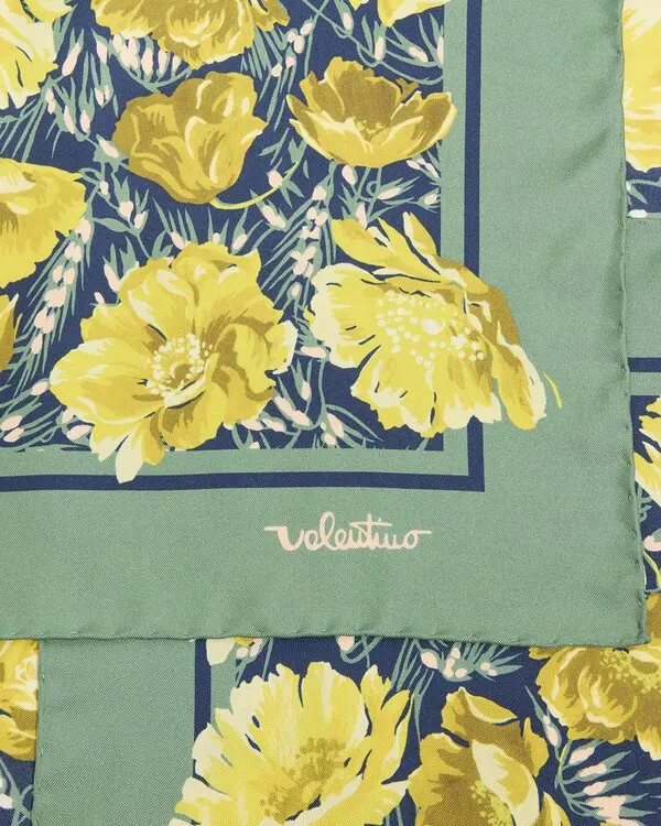 Valentino Garavani Foulard Silk Scarf - Blue Multi