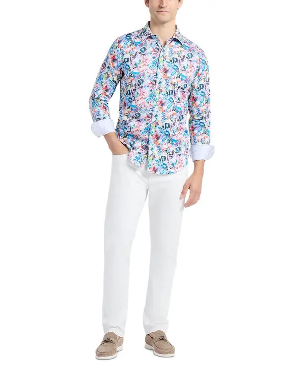 Robert Graham Vacation Fund Woven Graphic Shirt