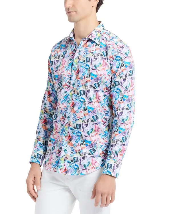 Robert Graham Vacation Fund Woven Graphic Shirt