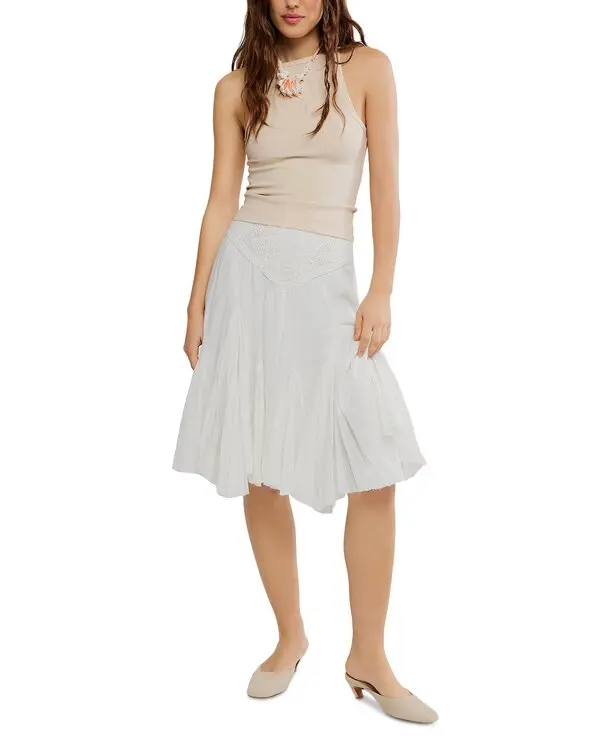 Free People Frida Godet Midi Skirt