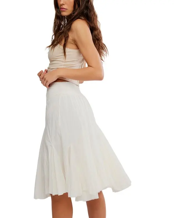 Free People Frida Godet Midi Skirt