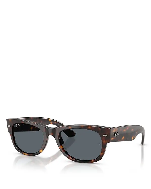 Ray-ban Mega Wayfarer Ii Square Sunglasses, 52mm - Havana/blue