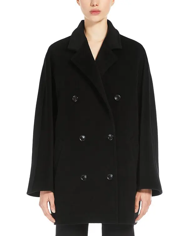 Max Mara Rebus Short Coat - Black