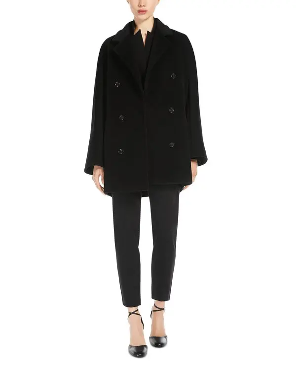 Max Mara Rebus Short Coat - Black