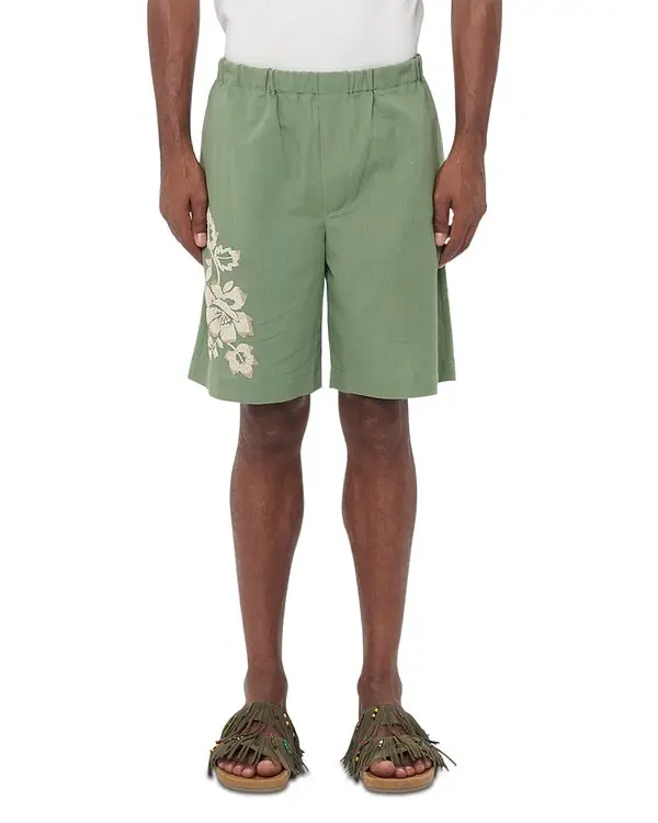 BAZISZT Floral Print Shorts