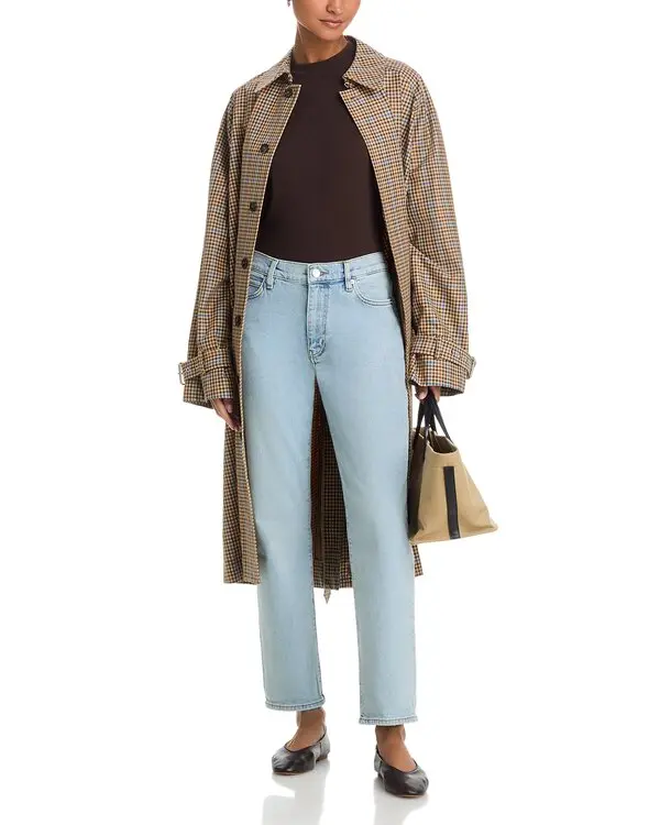 FRAME The Borrowed Mid-rise Slim Straight Jeans - Ida