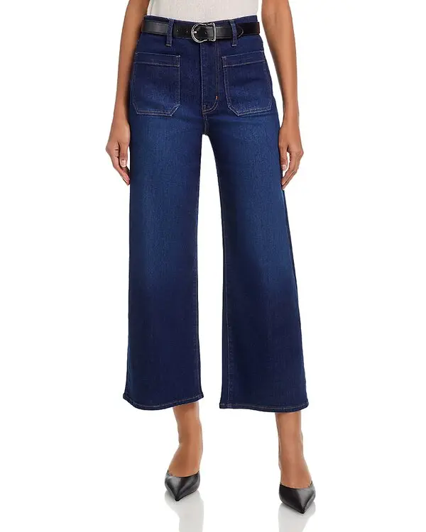 FRAME The Anchor High-rise Ankle Wide-leg Jeans - Cicero