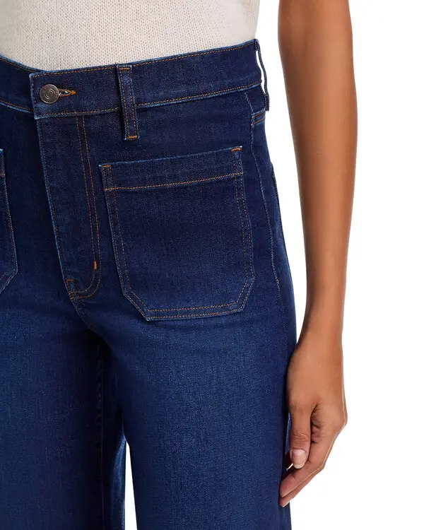 FRAME The Anchor High-rise Ankle Wide-leg Jeans - Cicero