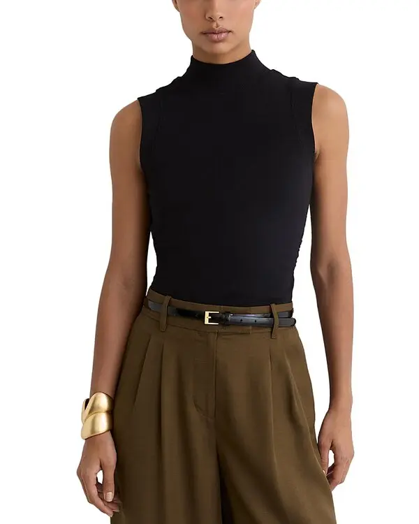 REISS Simone Sleeveless High Neck Top