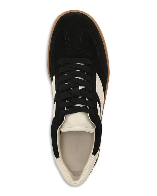 Vince Oasis Leather Lace Up Sneakers - Black