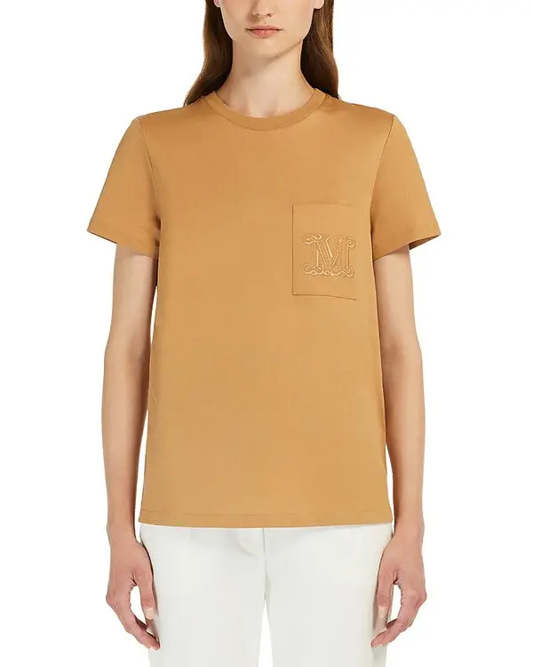 Max Mara Papaia Pocket Tee - Camel
