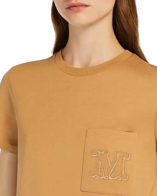 Max Mara Papaia Pocket Tee - Camel