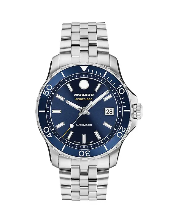 Movado Series 800 40mm Watch - Blue Dial