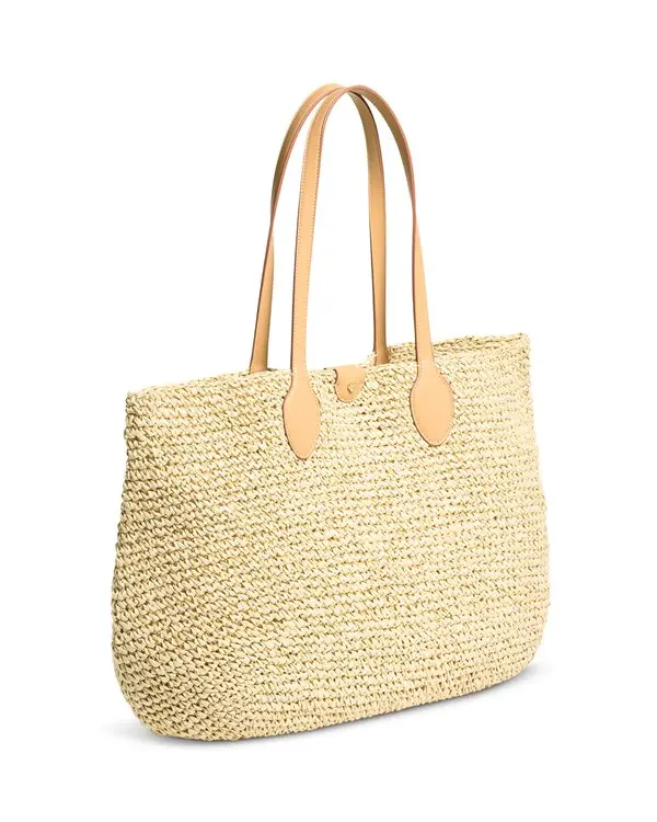 Stoney Clover Lane Large Raffia Beach Tote Bag