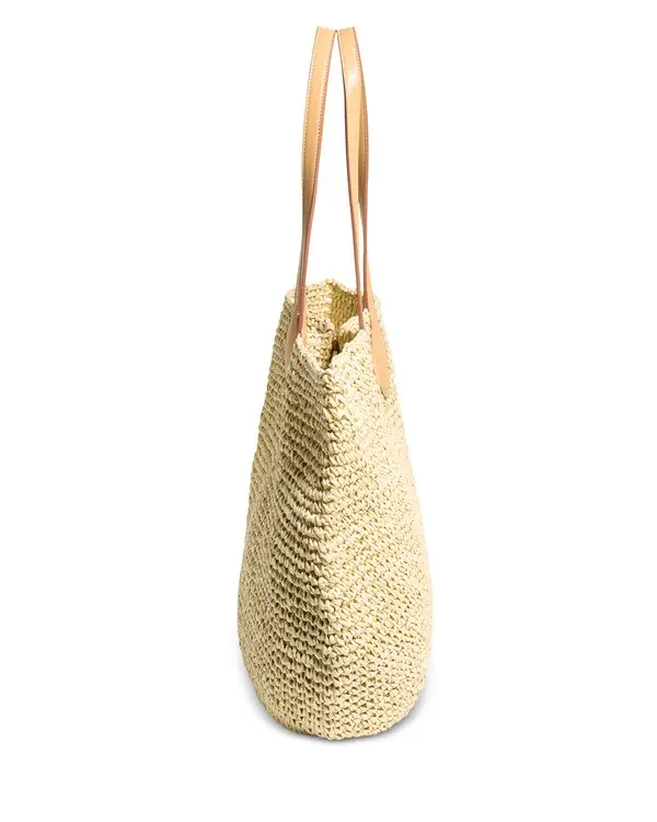 Stoney Clover Lane Large Raffia Beach Tote Bag