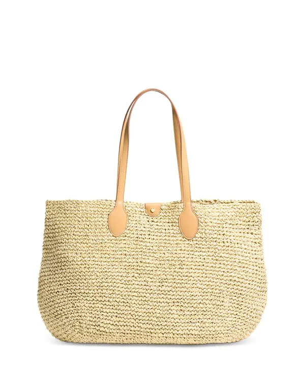 Stoney Clover Lane Large Raffia Beach Tote Bag
