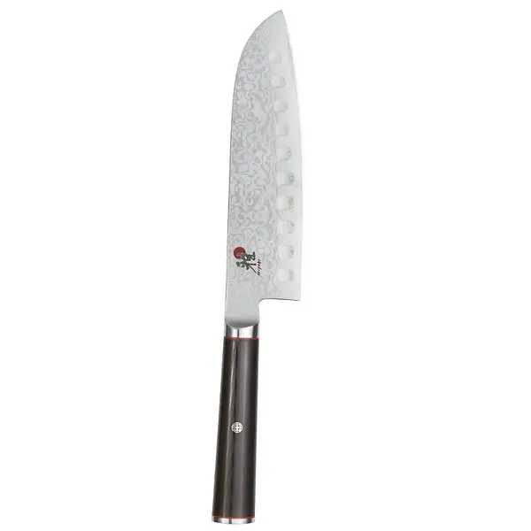 MIYABI Kaizen 7 Granton Santoku Hollow Edge - Black