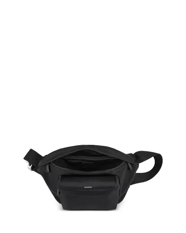 Sandro Technical Fabric Shoulder Bag