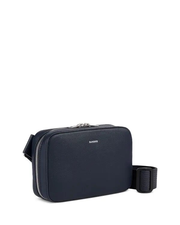 Sandro Small Grained Leather Belt Bag