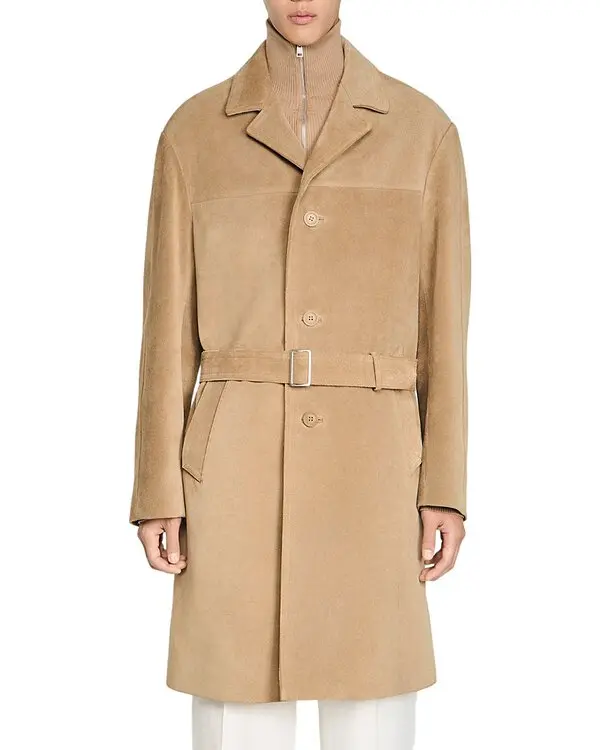 Sandro Calvin Trench Coat - Cappucino