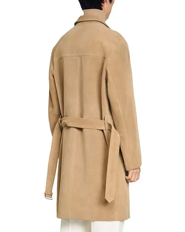 Sandro Calvin Trench Coat - Cappucino