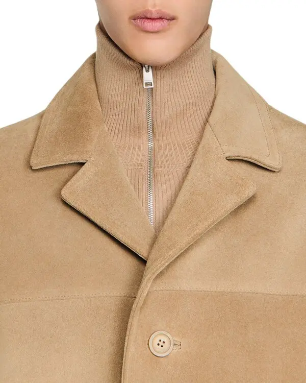 Sandro Calvin Trench Coat - Cappucino