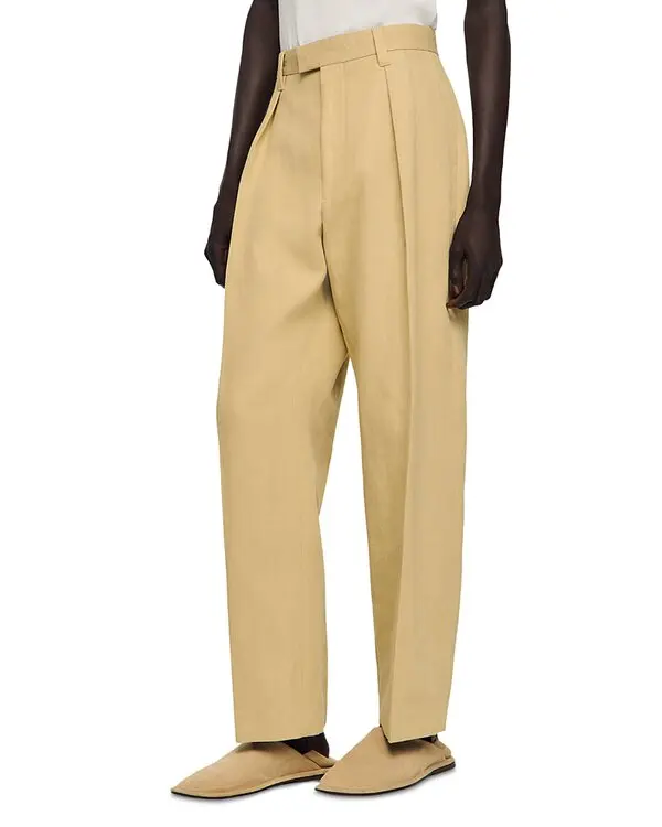 Sandro Gerard Wide Pleated Trousers