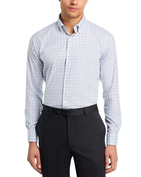 Peter Millar Douglas Crown Lite Cotton Stretch Classic Fit Sport Shirt - Gale Grey