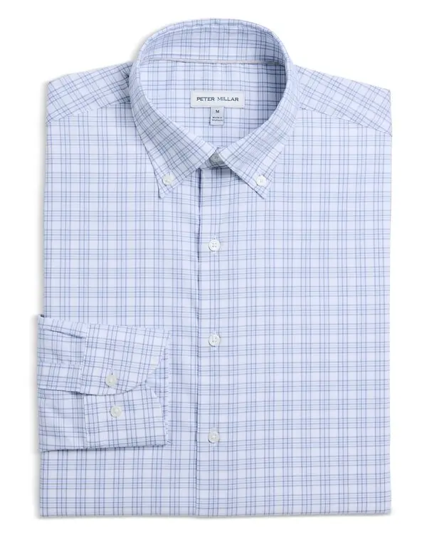 Peter Millar Douglas Crown Lite Cotton Stretch Classic Fit Sport Shirt - Gale Grey
