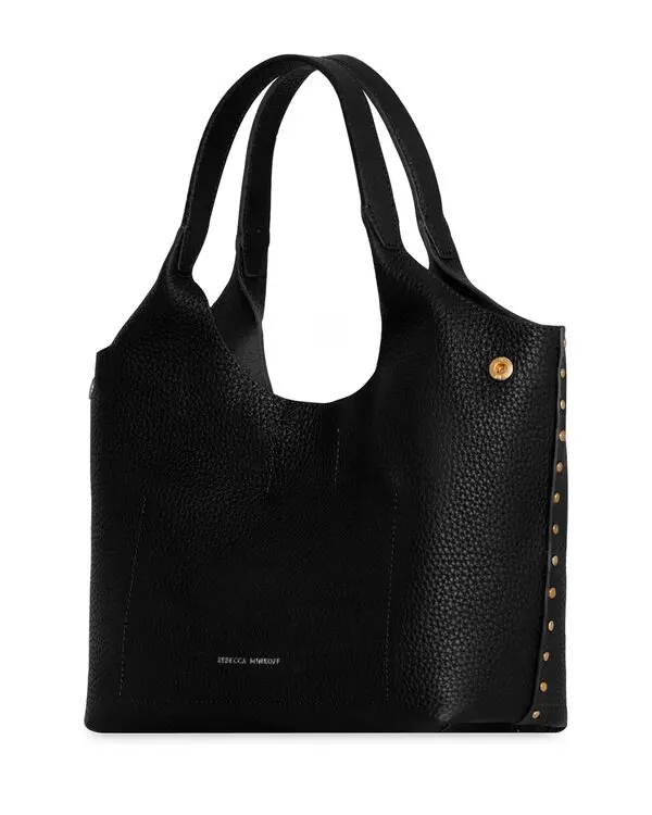 Rebecca Minkoff Darren Carrysome Small Leather Crossbody Bag - Black